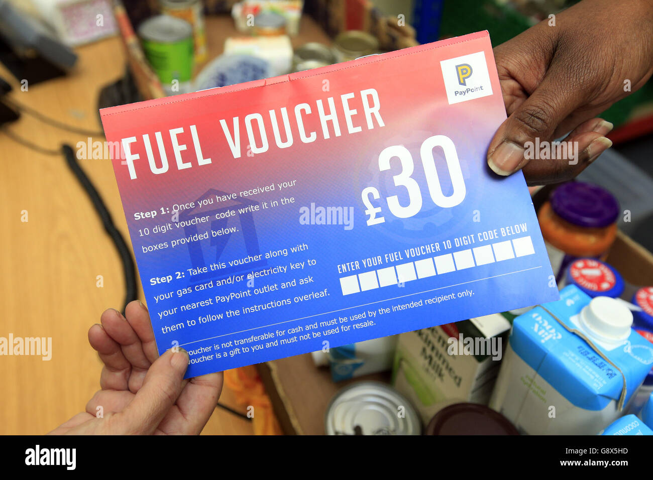 Foodbank voucher hi-res stock photography and images - Alamy