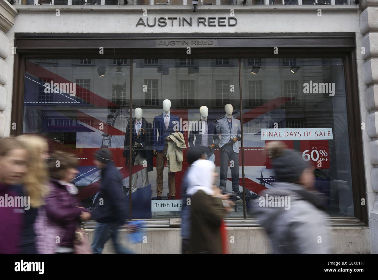 An Austin Reed store in Regents Street, London, as the retail chain is ...