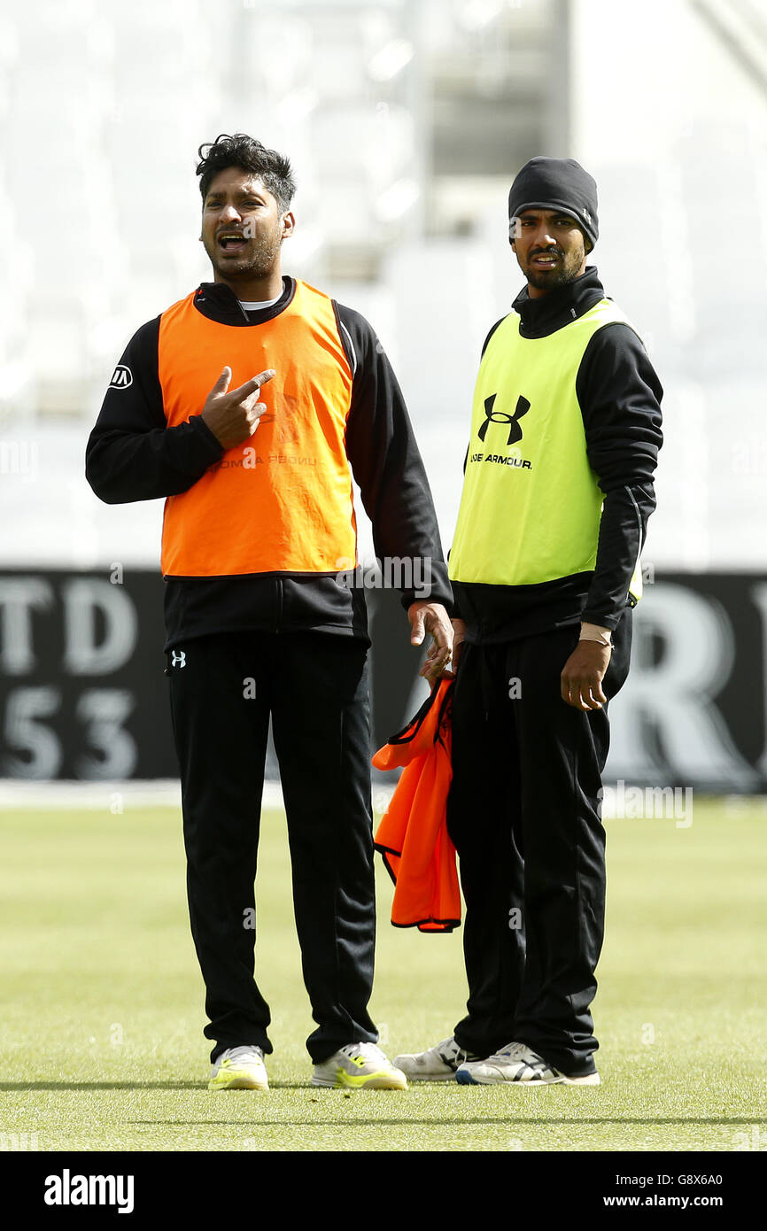 Surreys arun harinath warm up hi-res stock photography and images - Alamy