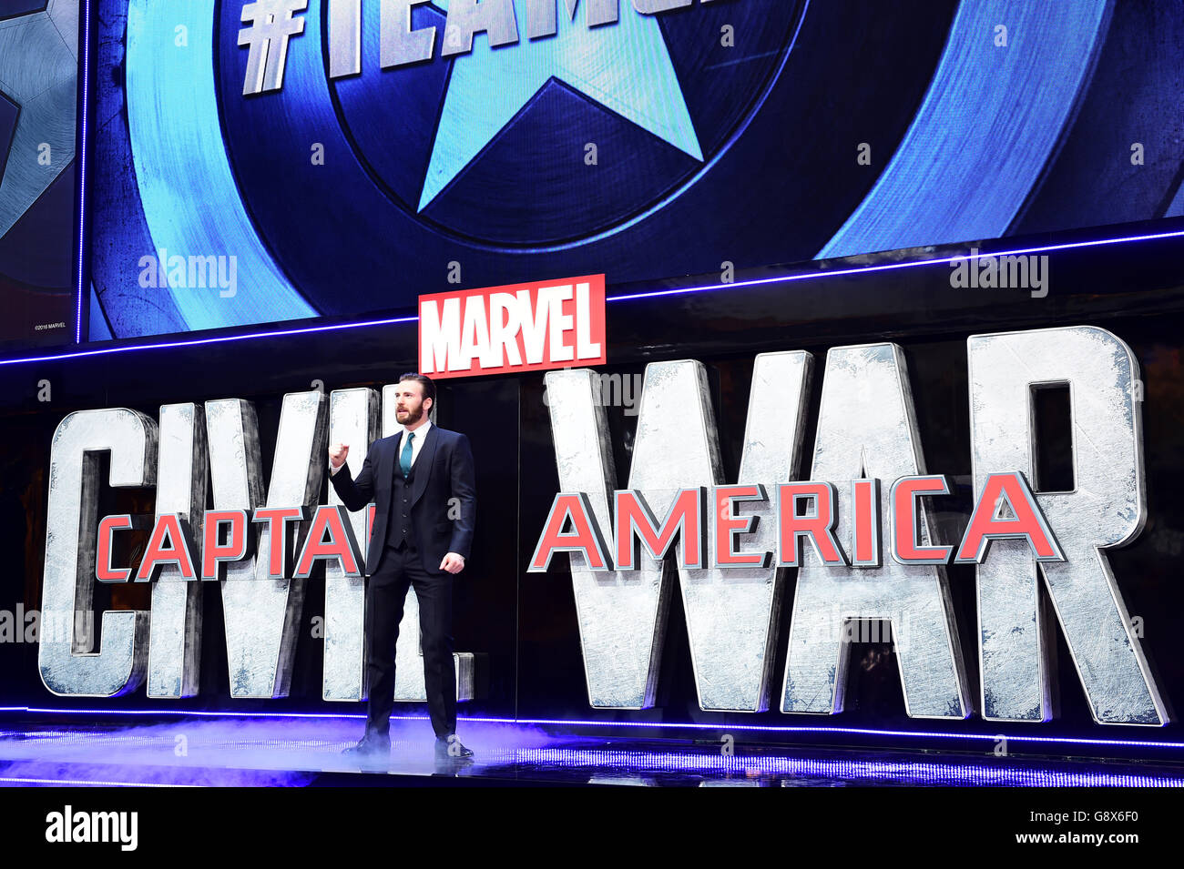 Captain America: Civil War European Premiere - London Stock Photo - Alamy