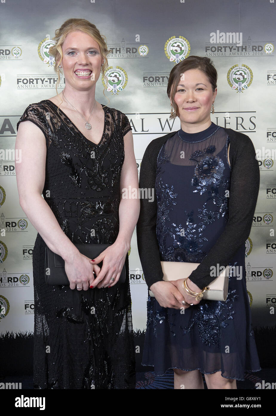 Chelsea Ladies' Hedvig Lindahl (left) with wife Sabine Willms during ...