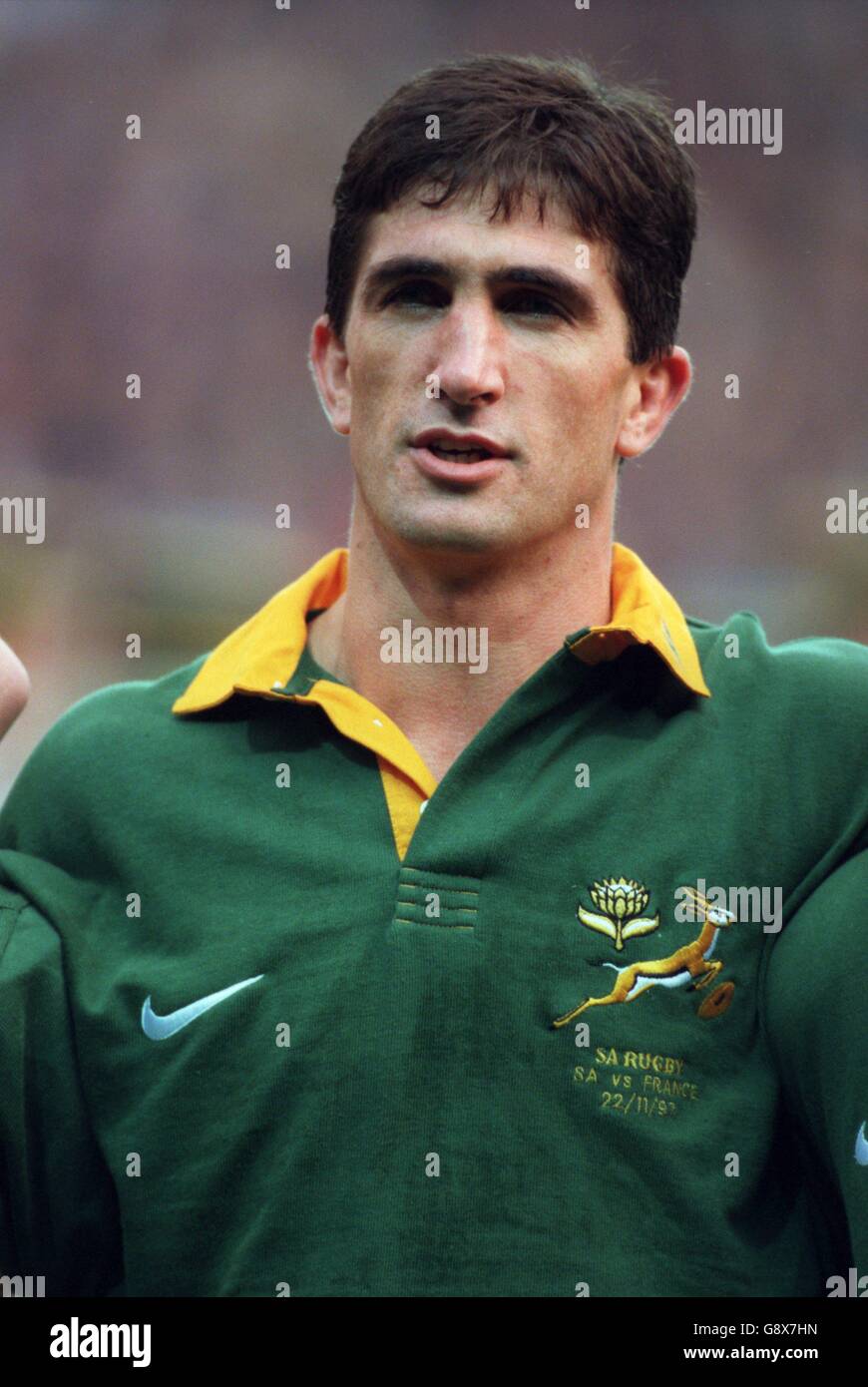 Rugby Union - France v South Africa. Henry Honiball, South Africa Stock ...