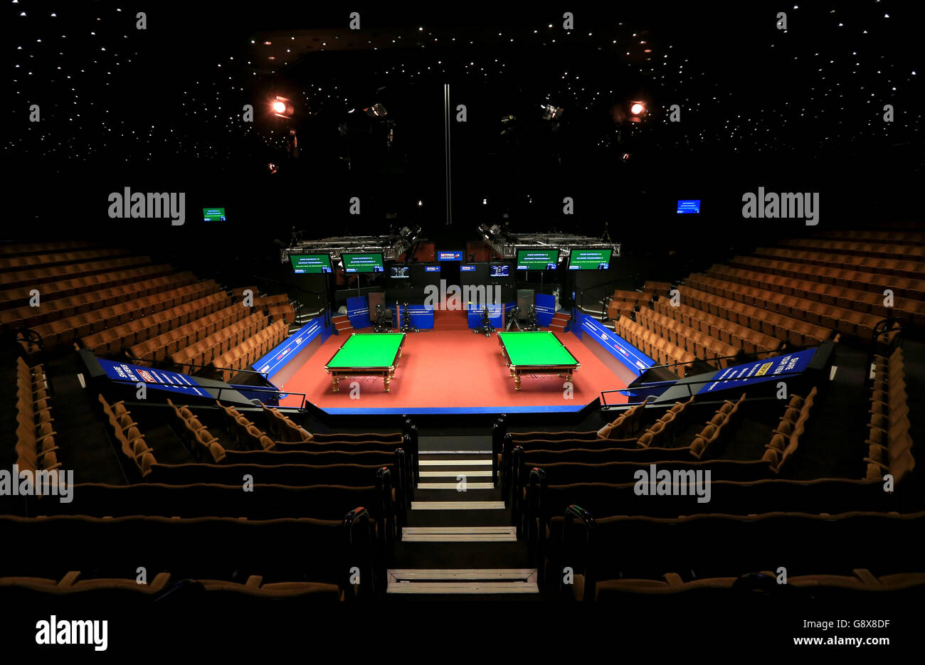 A general view of the tables at the Crucible during day eight of the ...