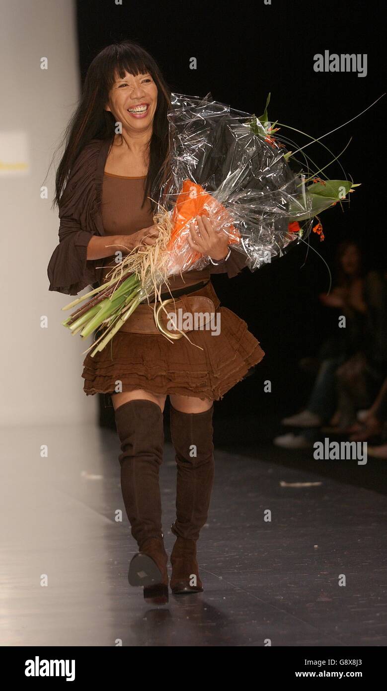 London Fashion Week - BFC tent Stock Photo - Alamy