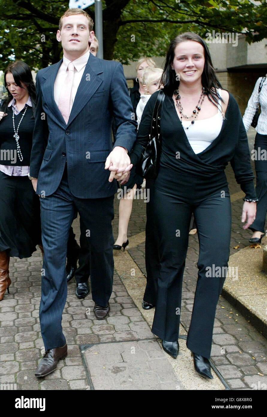 Arsenal footballer Graham Stack leaves Croydon Crown Court with ...