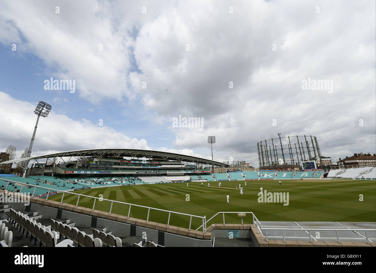 A general view of the Kia Oval during day one of the Specsavers ...