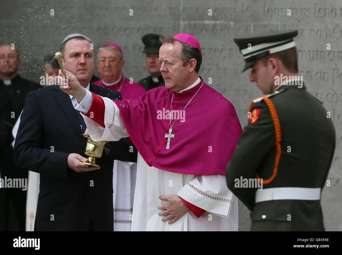 Archbishop Eamon Martin performs a blessing during the state religious ...