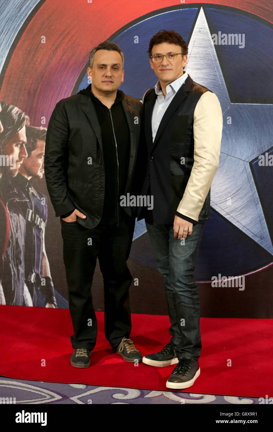 Directors Joe Russo (left) and Anthony Russo attending the Captain ...