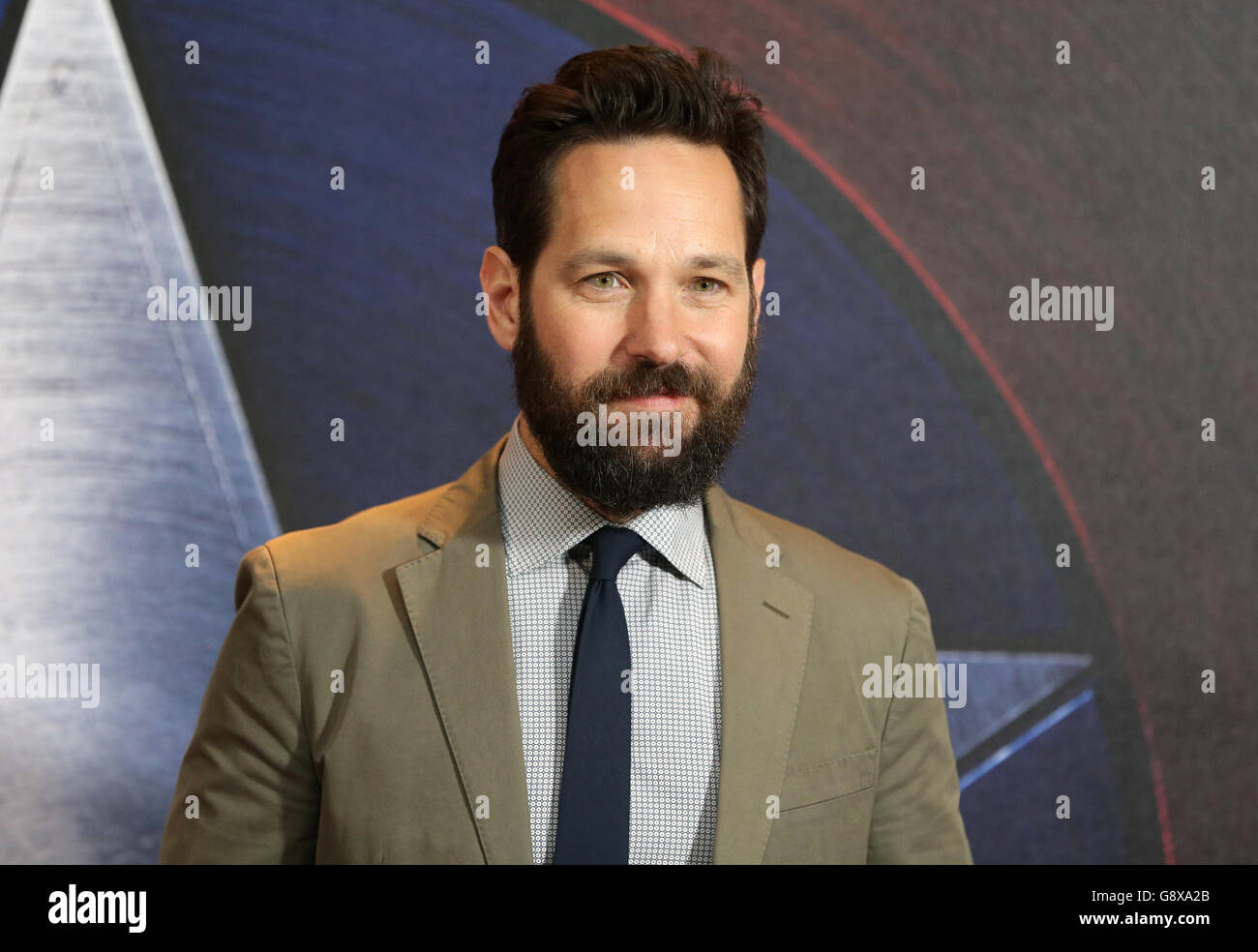 Paul rudd attending the captain america hi-res stock photography and ...
