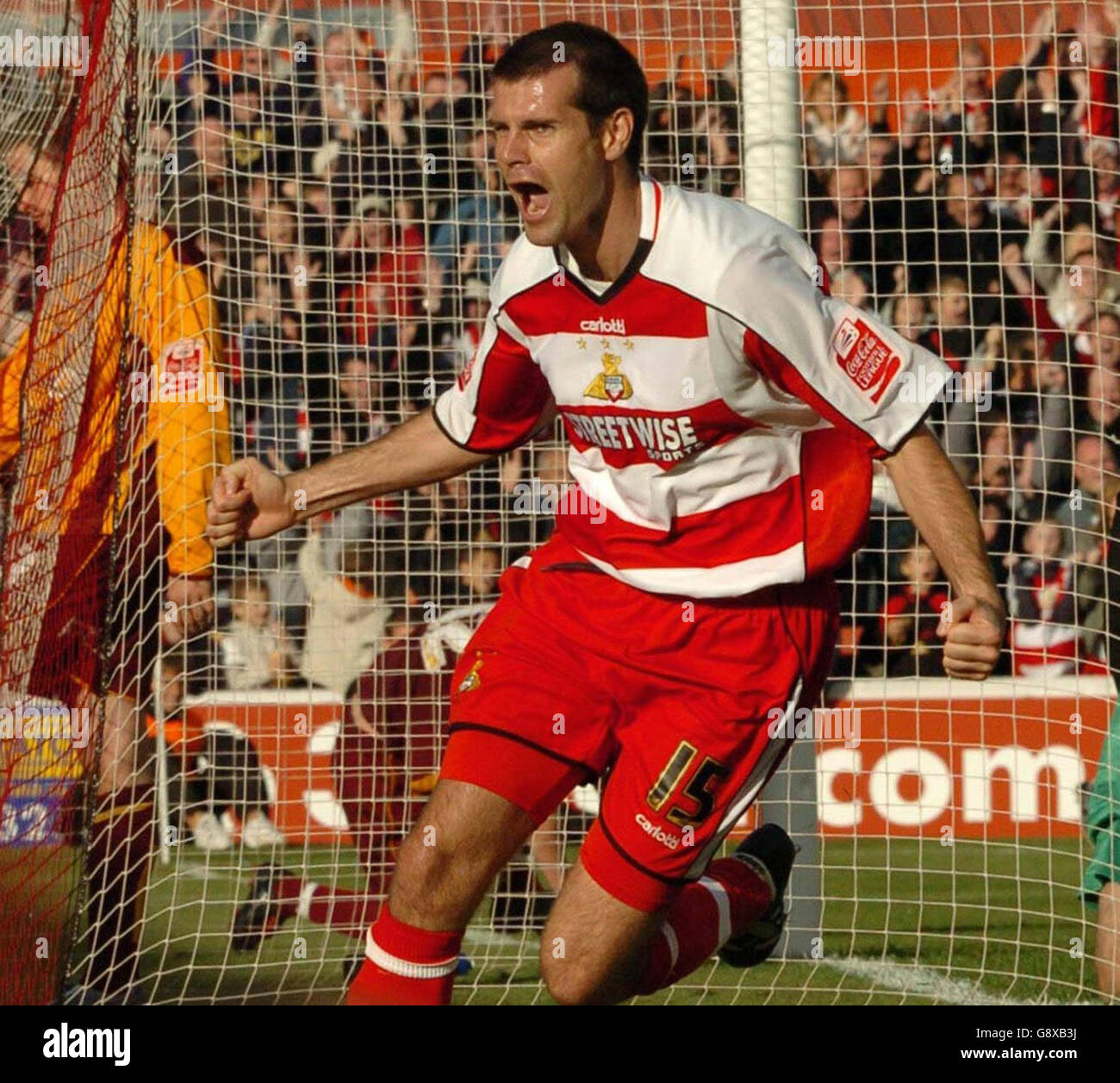 Doncaster Rovers' Nick Fenton celebrates scoring against Bradford ...
