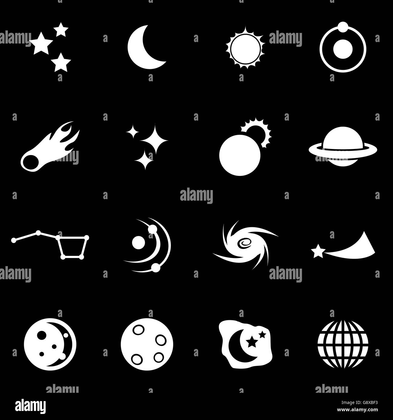 Vector white space icon set Stock Vector Image & Art - Alamy
