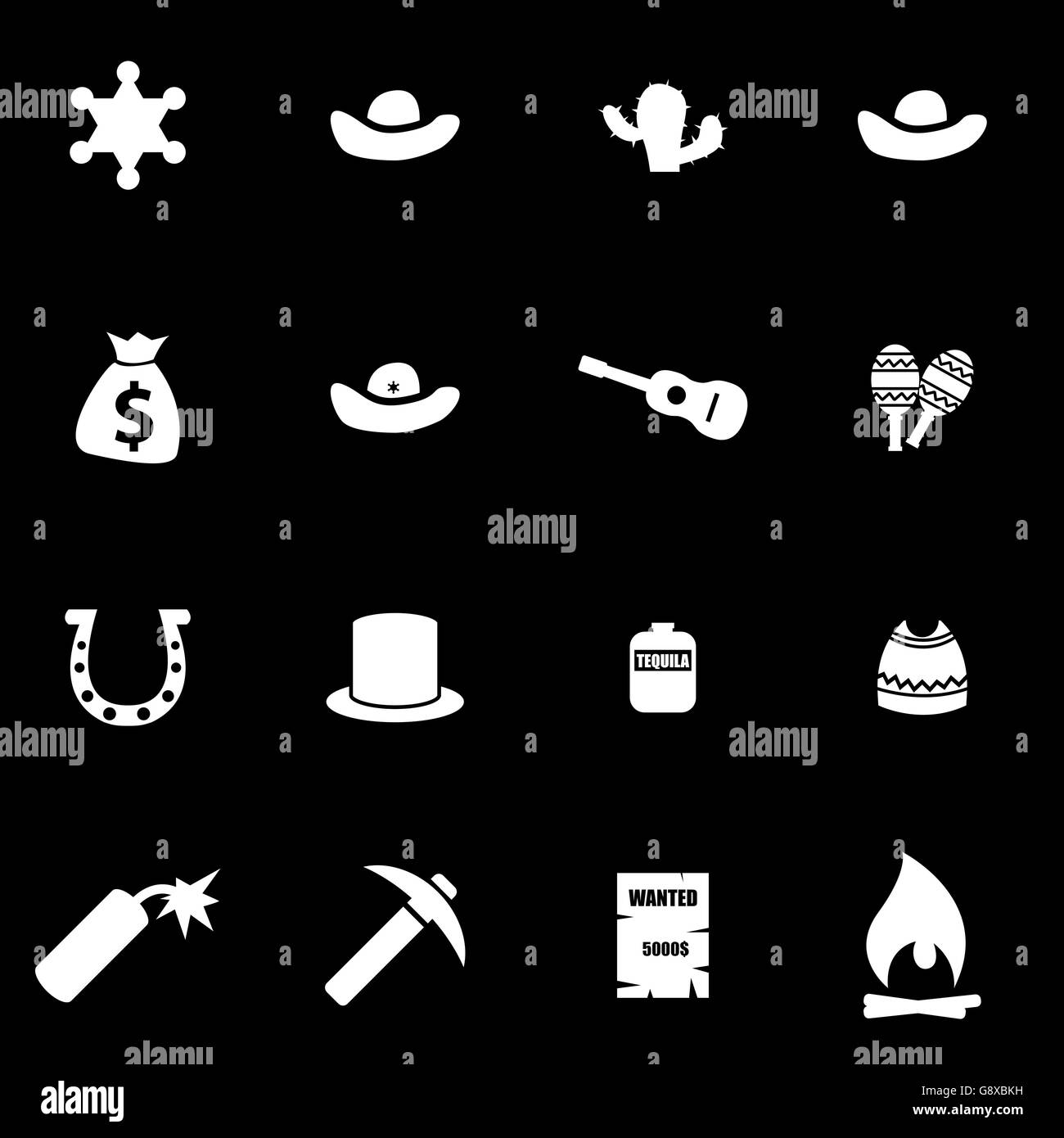 Vector illustration skull american Black and White Stock Photos ...