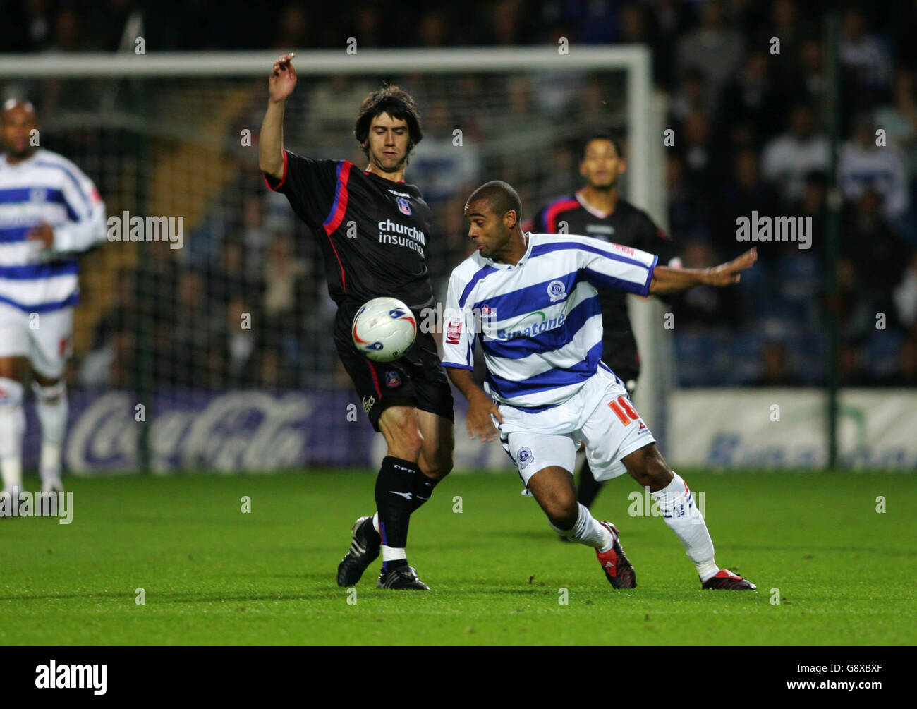 Queens Park Rangers' Stefan Moore and Crystal Palace's Danny ...