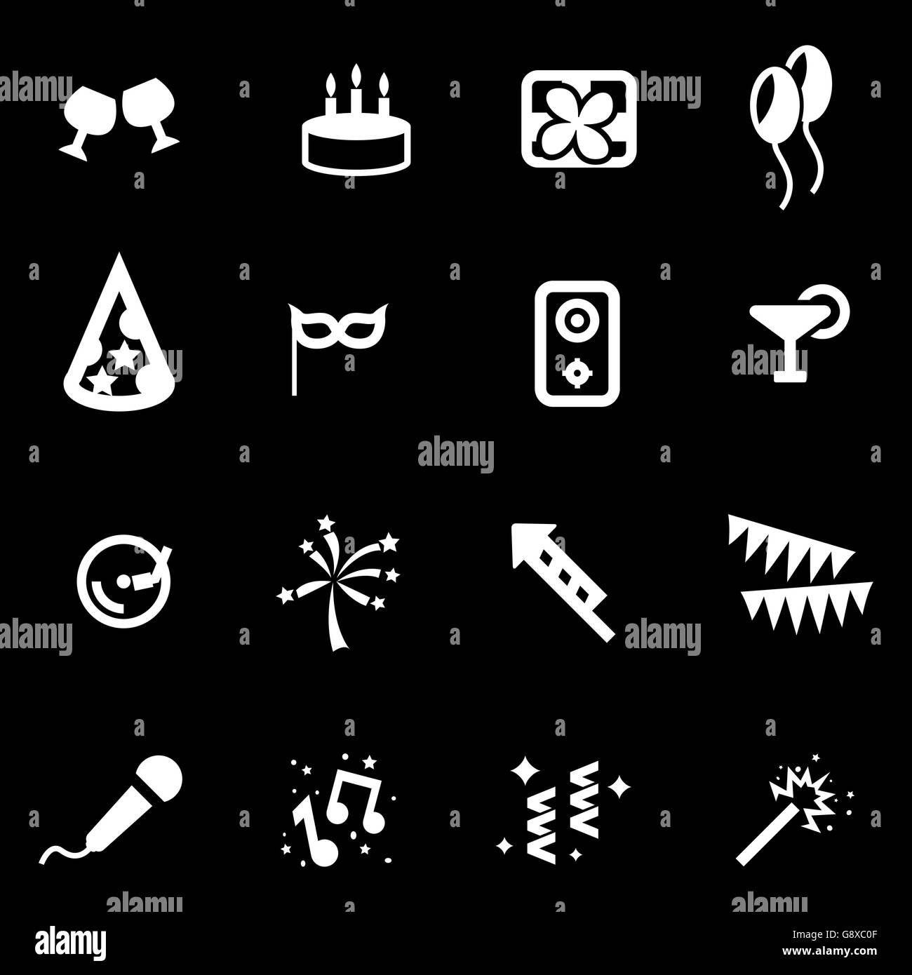 Birthday cake confetti Black and White Stock Photos & Images - Alamy