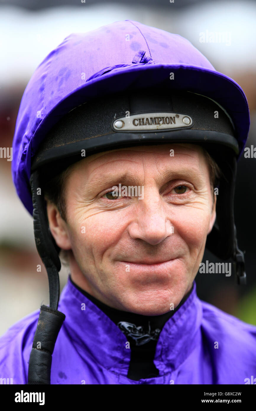 Jockey Jimmy Fortune prior to his ride on Hestina in the Nordoff ...