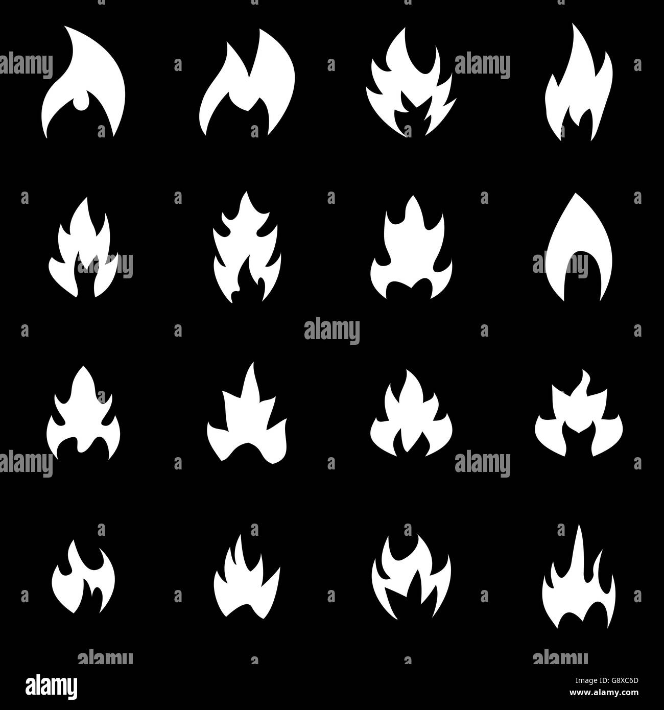 Vector white file icon set Stock Vector Image & Art - Alamy