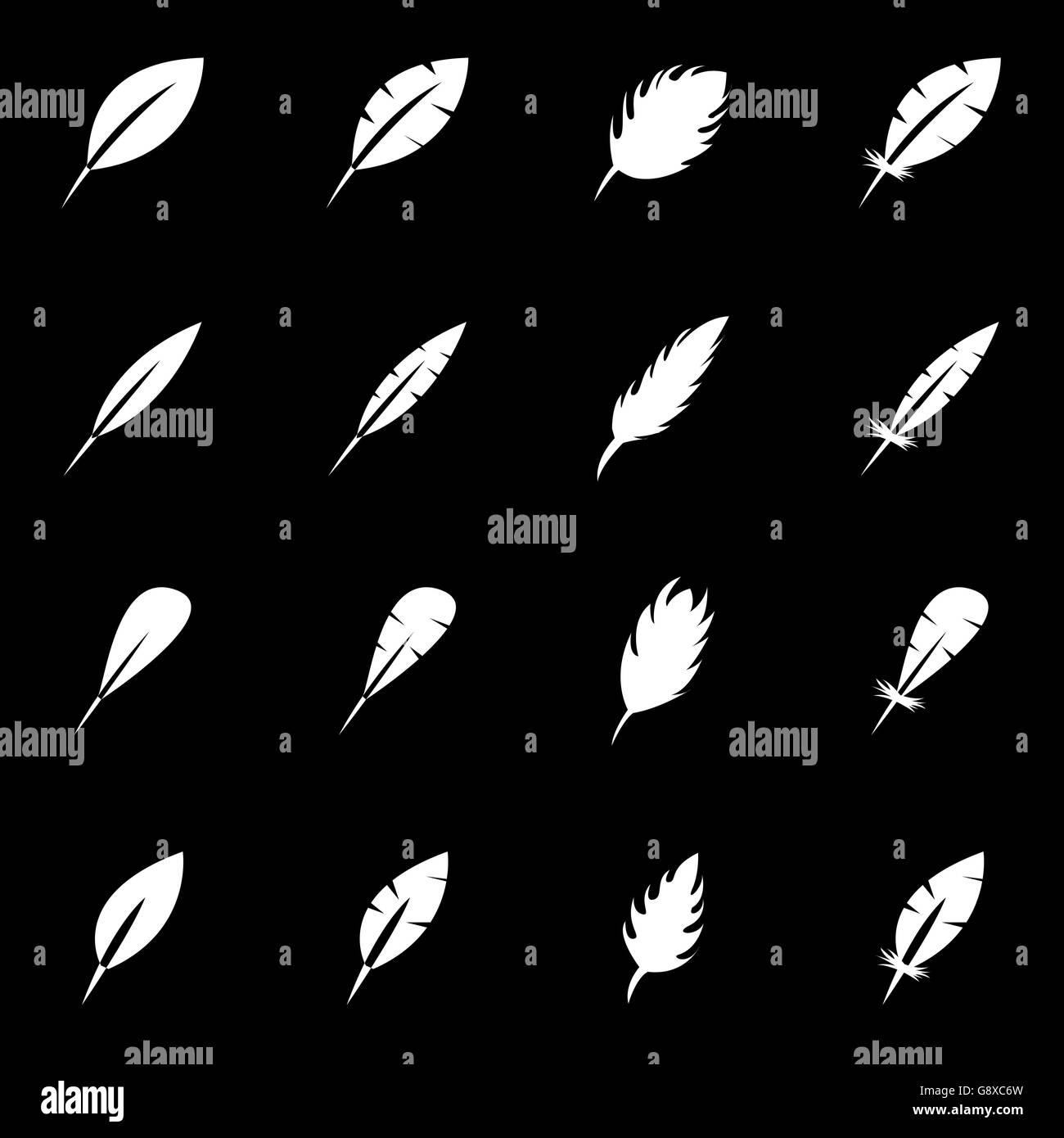 Feather icon Black and White Stock Photos & Images - Alamy