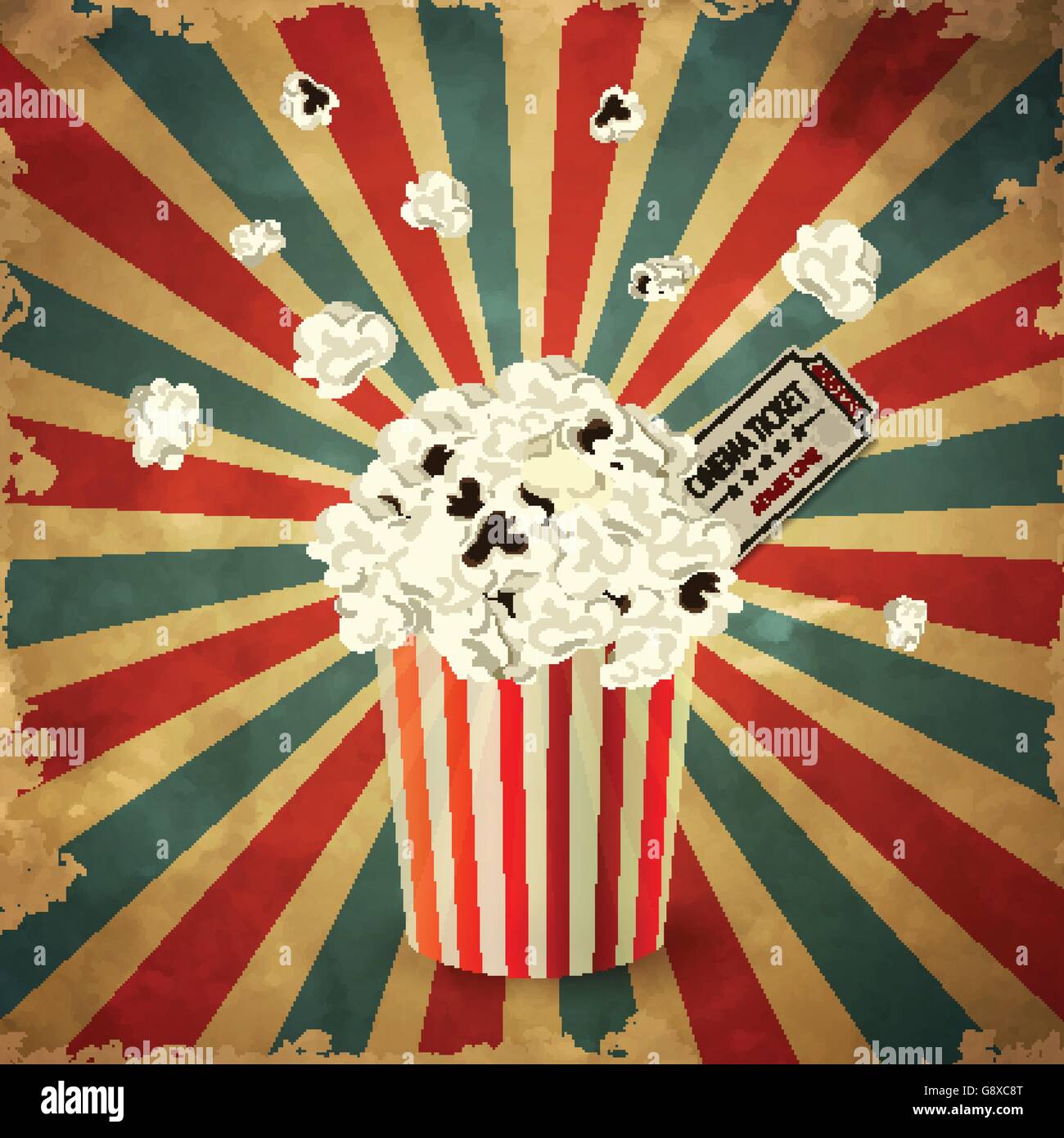 vector illustration of Popcorn box Stock Vector Image & Art - Alamy