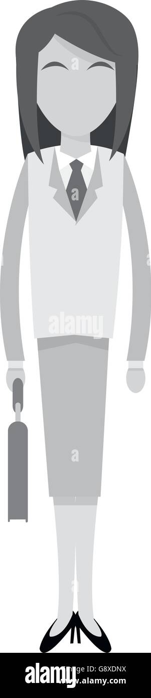 grey business woman icon Stock Vector Image & Art - Alamy