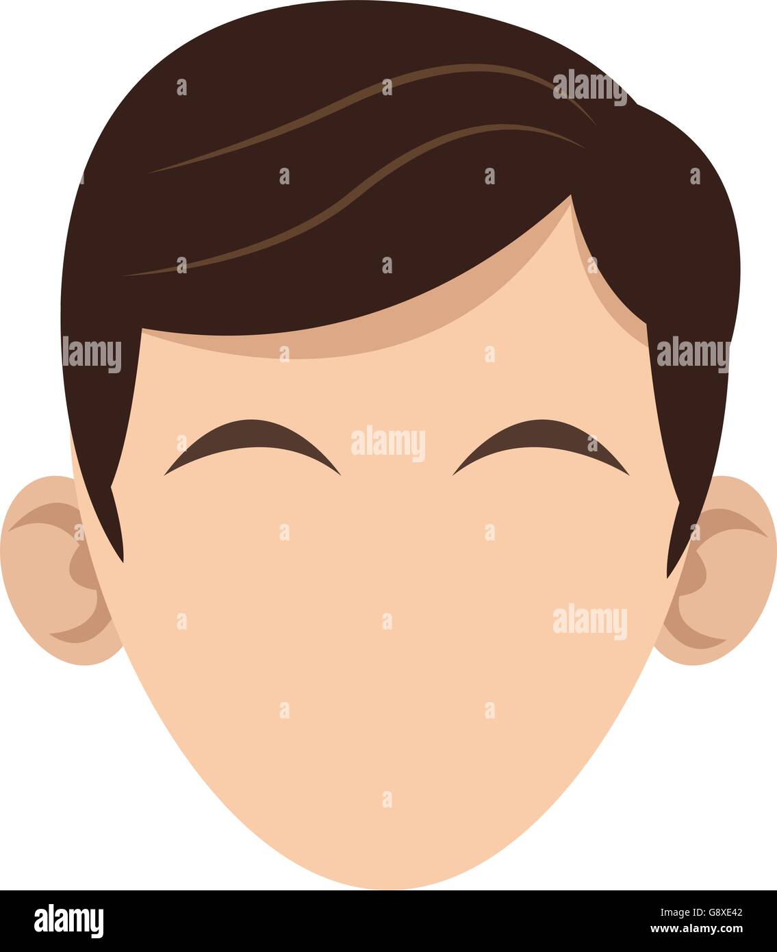 head of man with hair icon Stock Vector Image & Art - Alamy