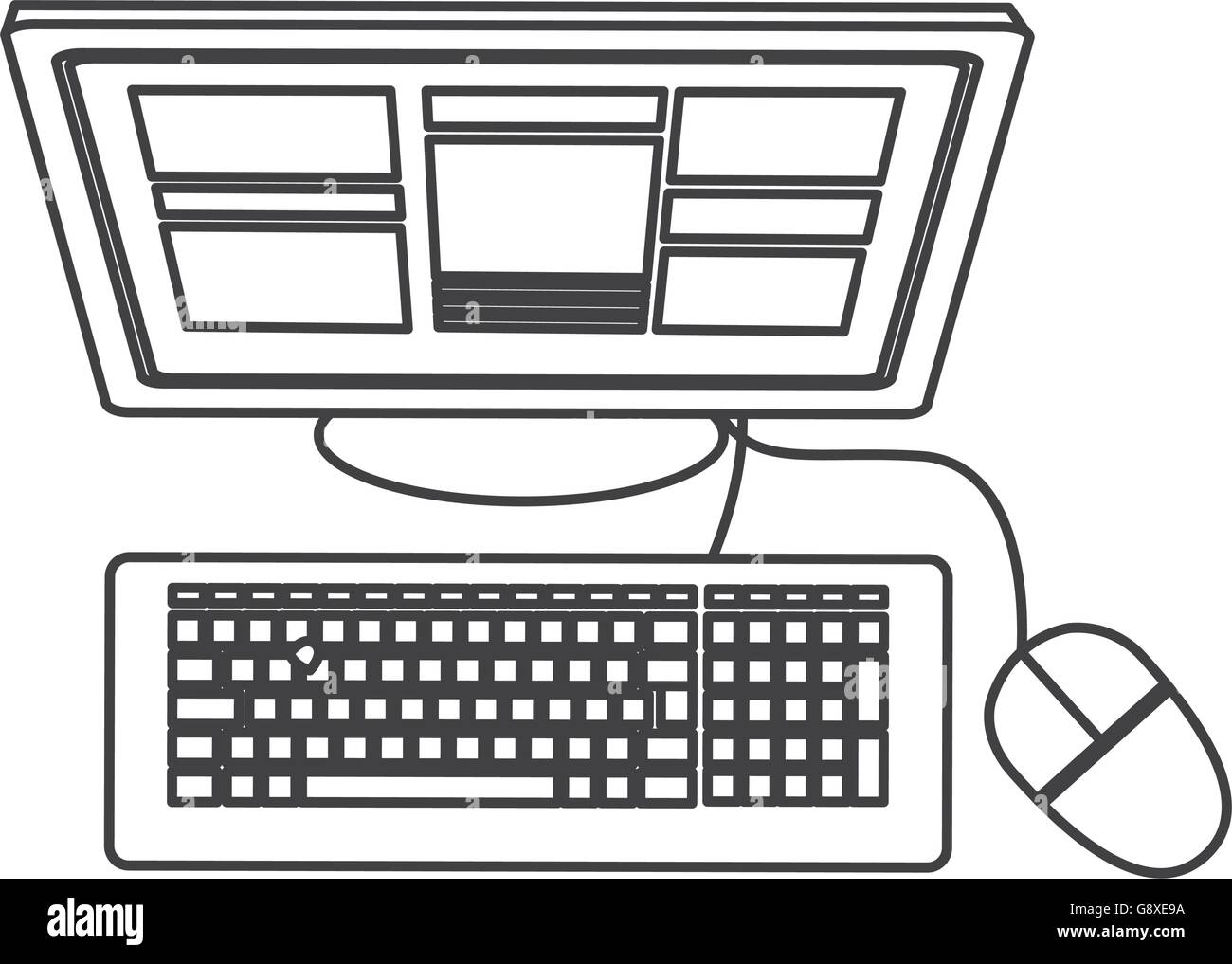 computer topview icon Stock Vector Image & Art - Alamy