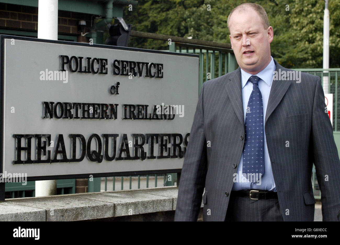 Superintendent George Hamilton, speaks to the press at Police ...