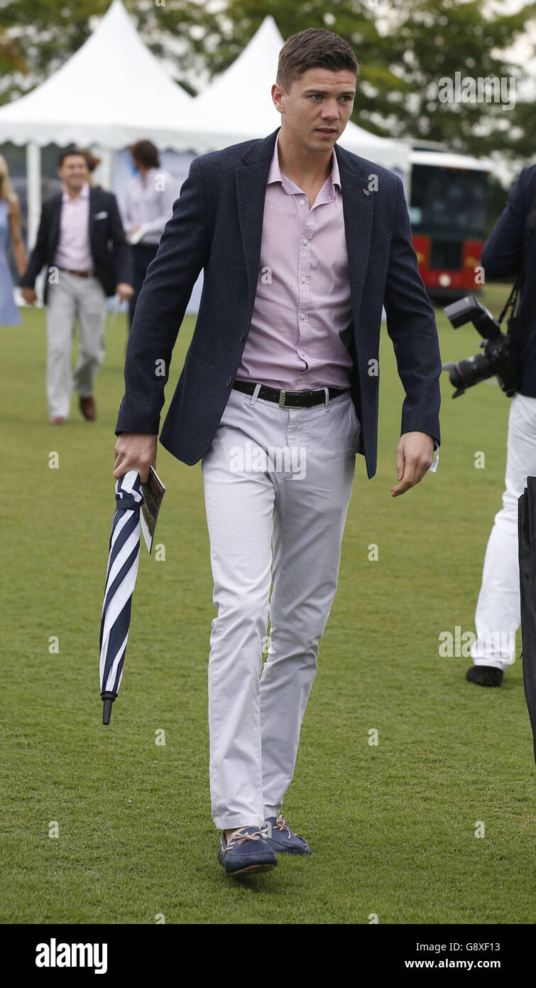 British professional boxer Luke Campbell arrives to watch Prince Harry ...