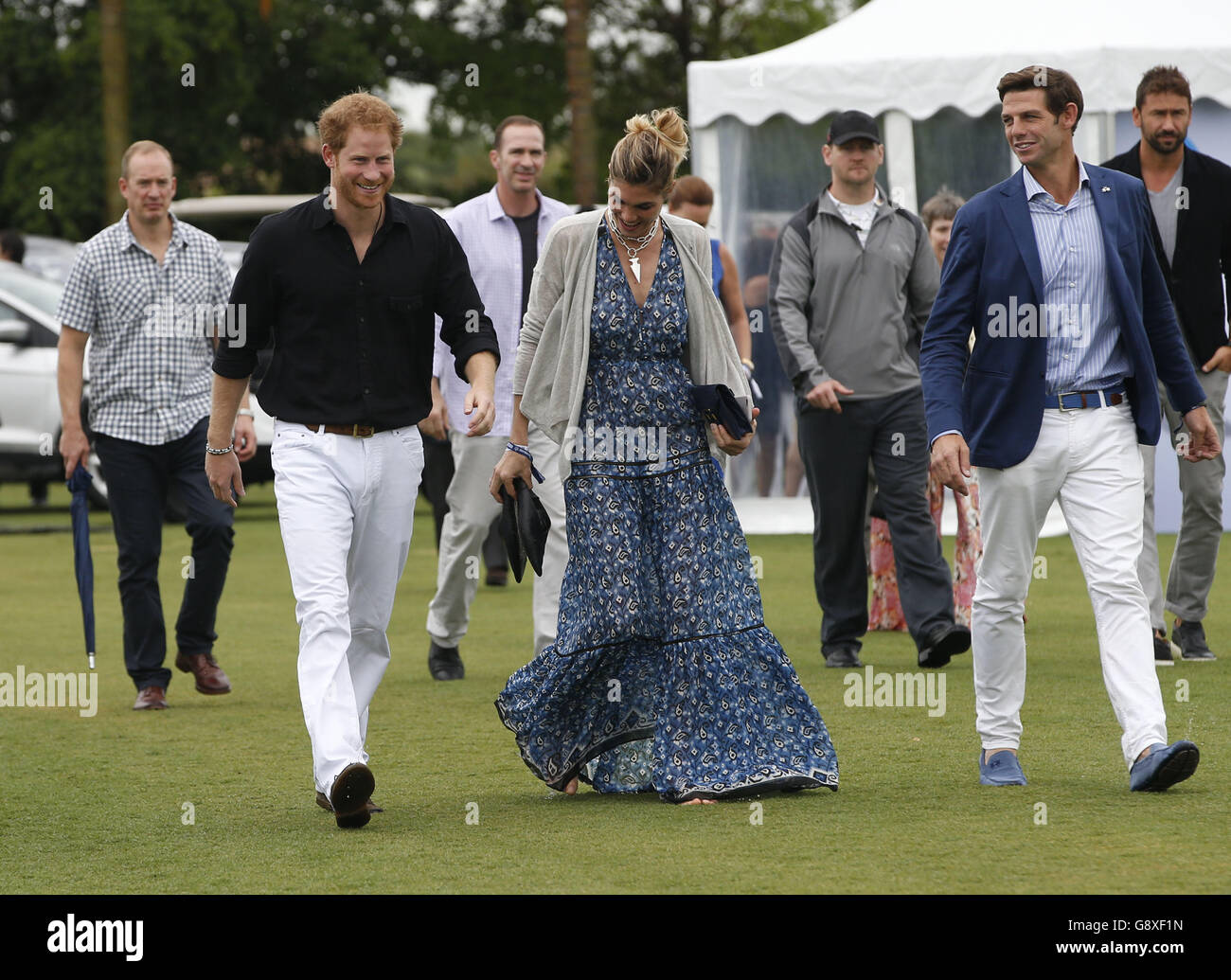 British polo player Malcolm Borwick (right) and Delfina Blaquier, the ...