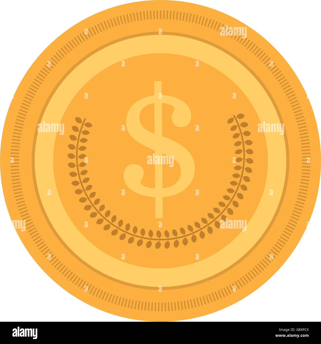 golden coin icon Stock Vector Image & Art - Alamy