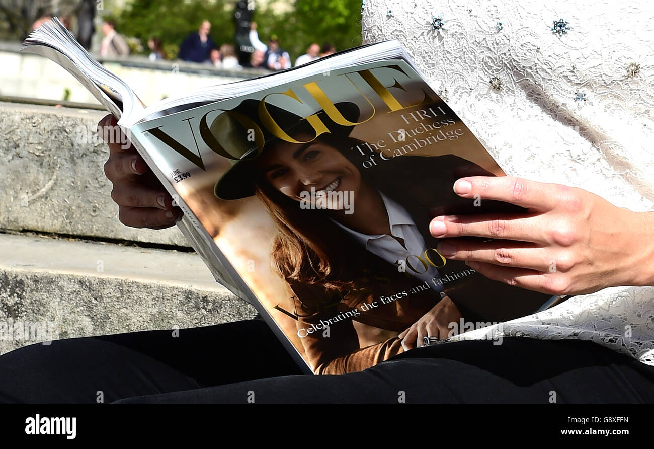 Duchess of Cambridge in Vogue 100 Stock Photo - Alamy