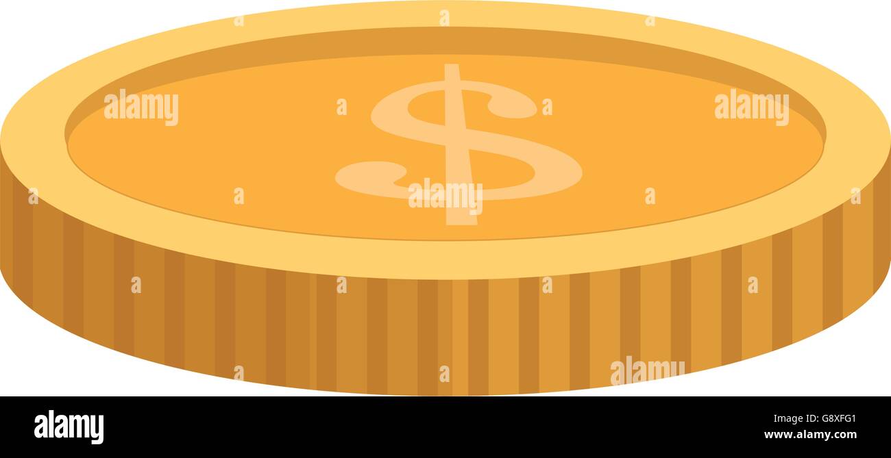 golden coin icon Stock Vector Image & Art - Alamy