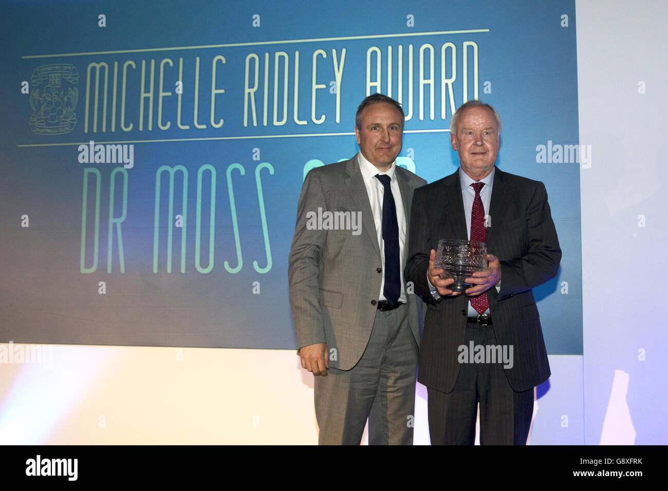 Dr. Moss Gold is presented with the Michelle Ridley award Stock Photo ...