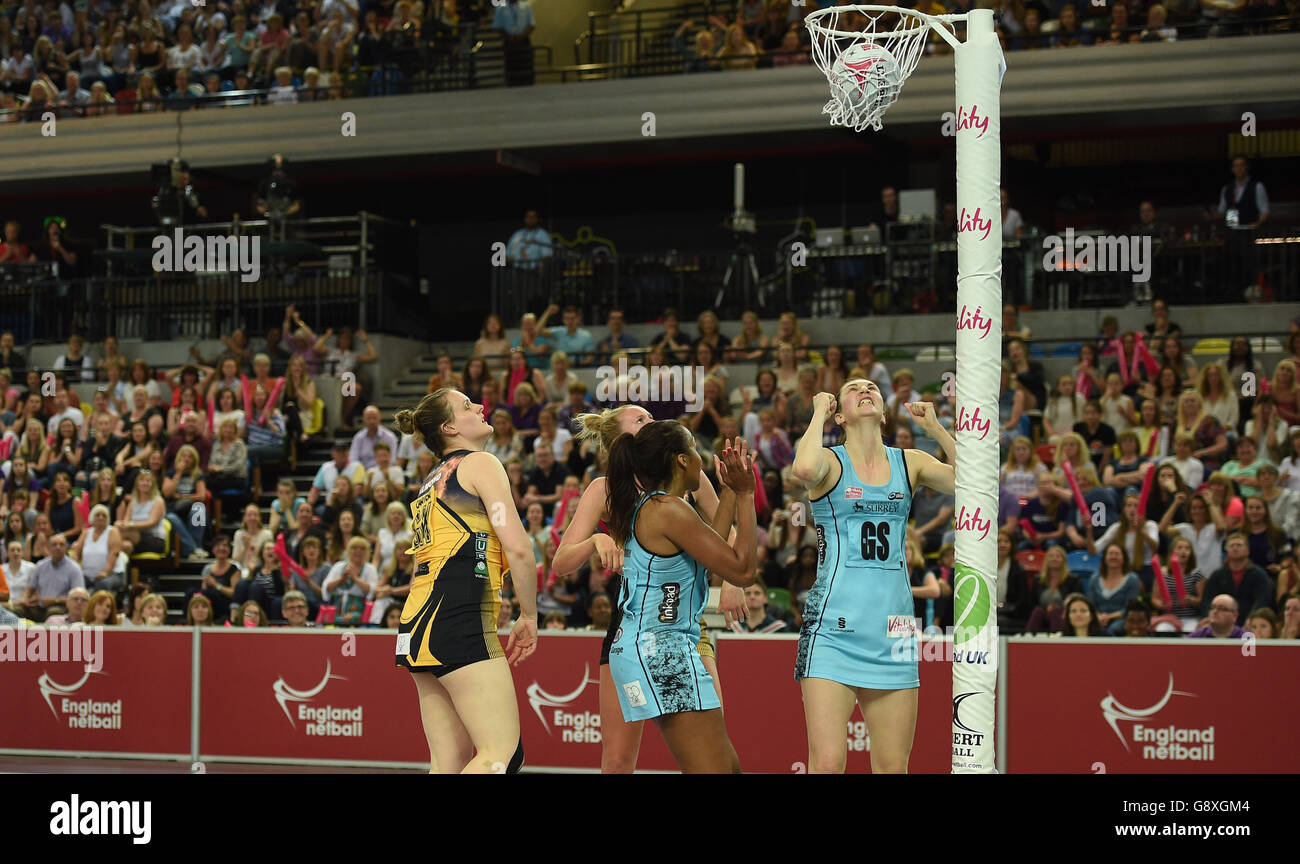 Surrey storms rachel dunn celebrates winning goal against manchester ...