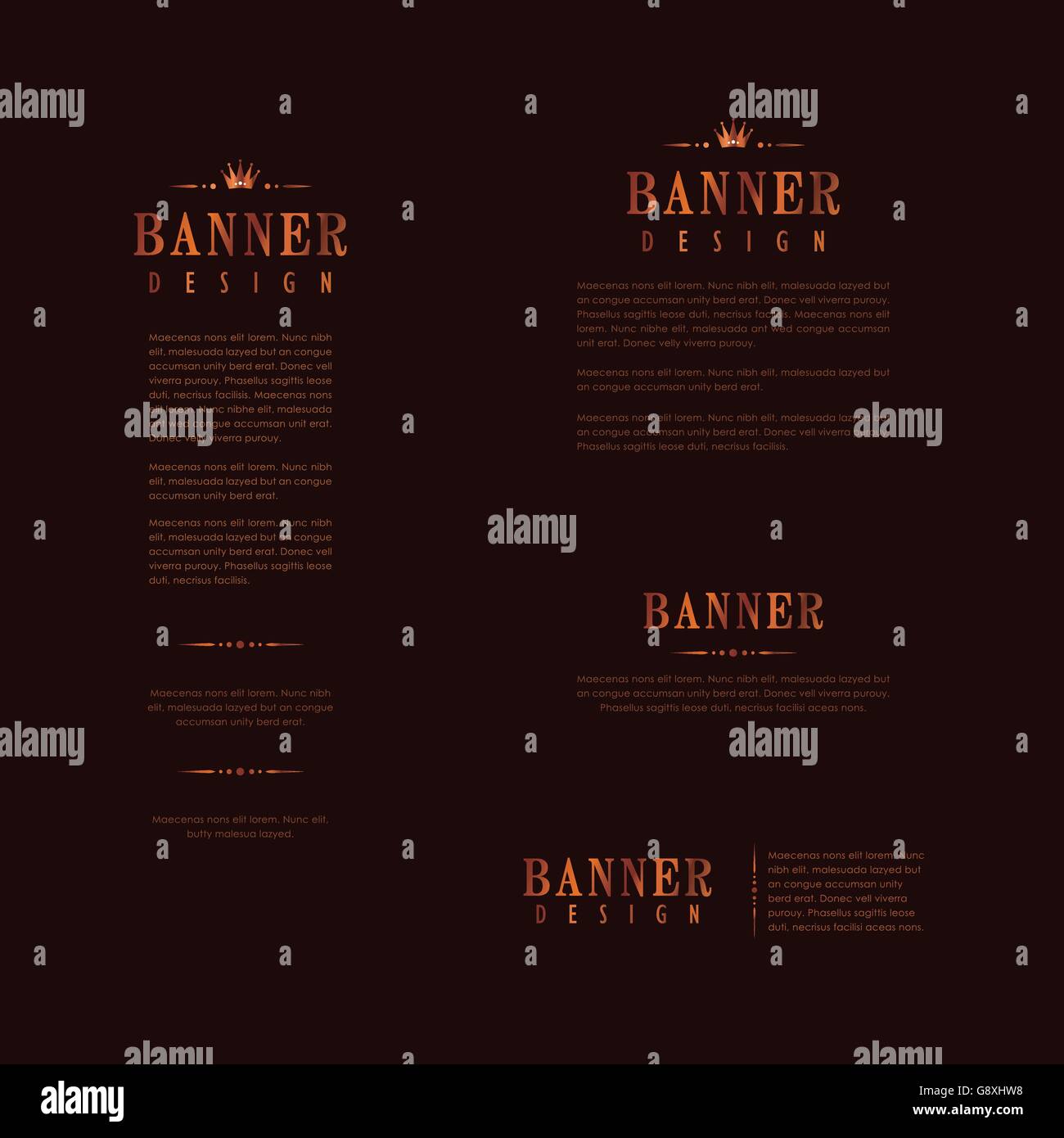 Gorgeous banner template design. abstract gold sparkling background ...