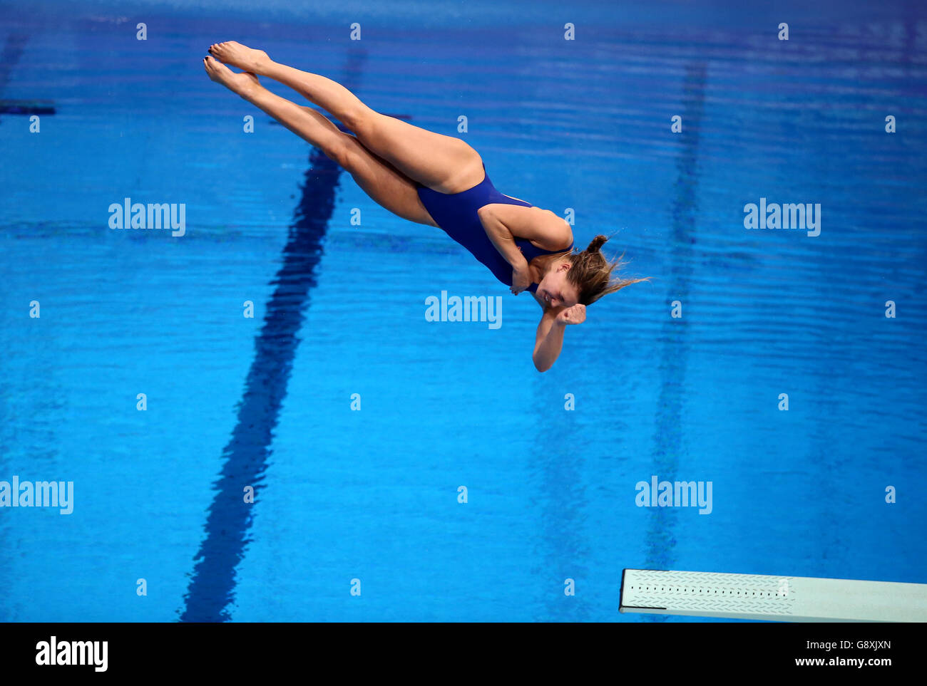 Great Britain's Grace Reid competes in the Women's 1m Springboard ...