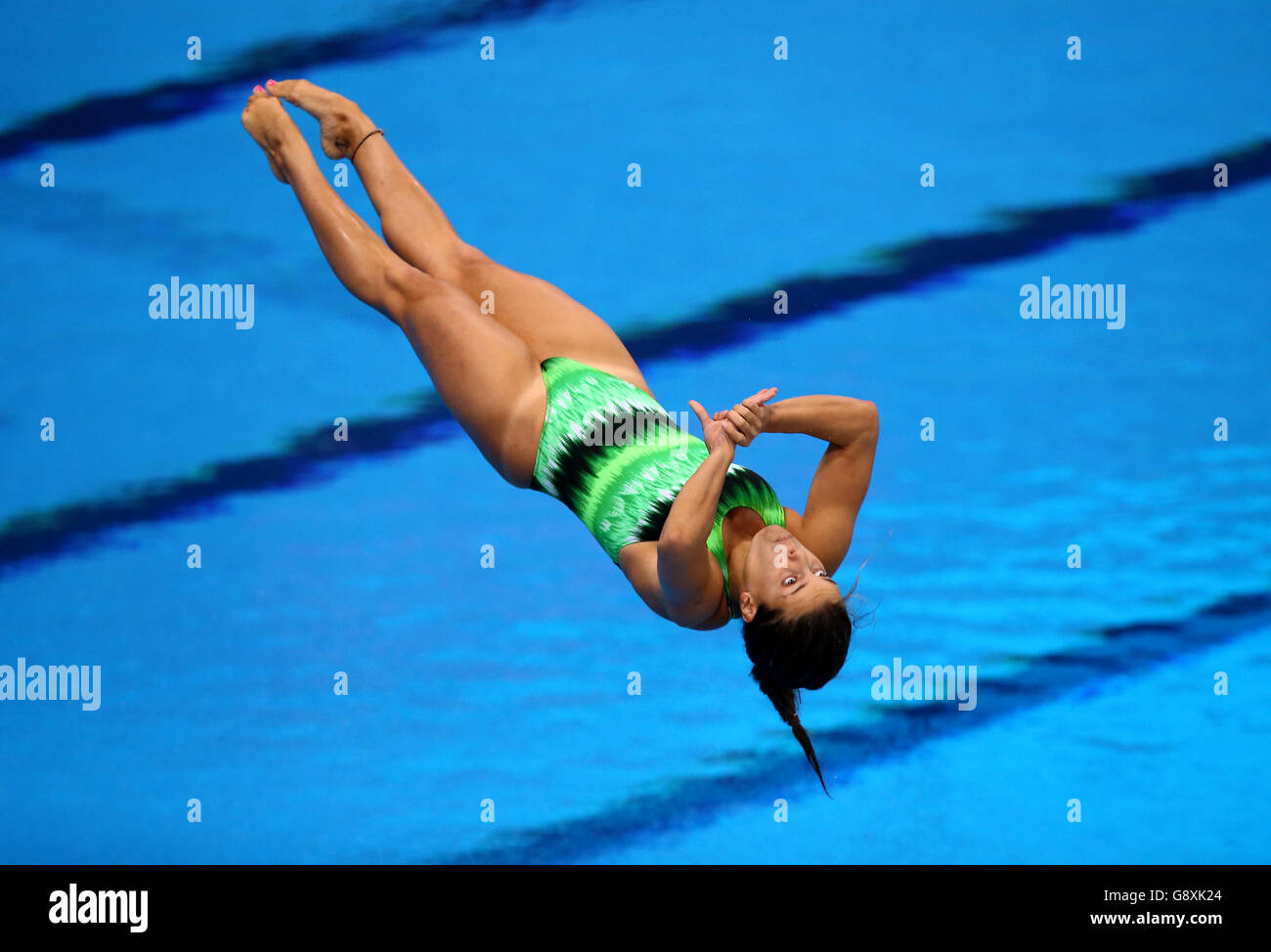 Croatia's Marcela Maric competes in the Women's 1m Springboard Diving ...