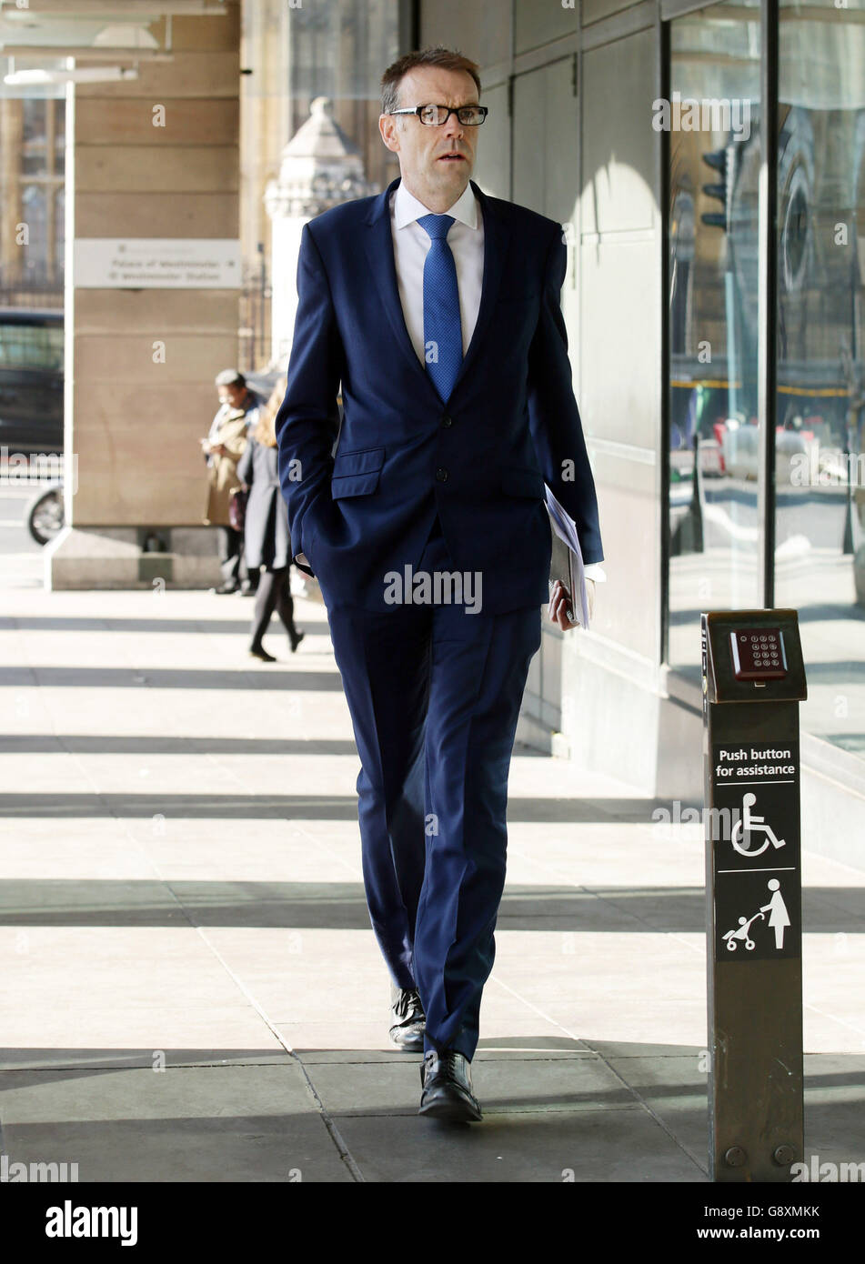 Gareth Stace, Director of UK Steel arrives at Portcullis House, London ...