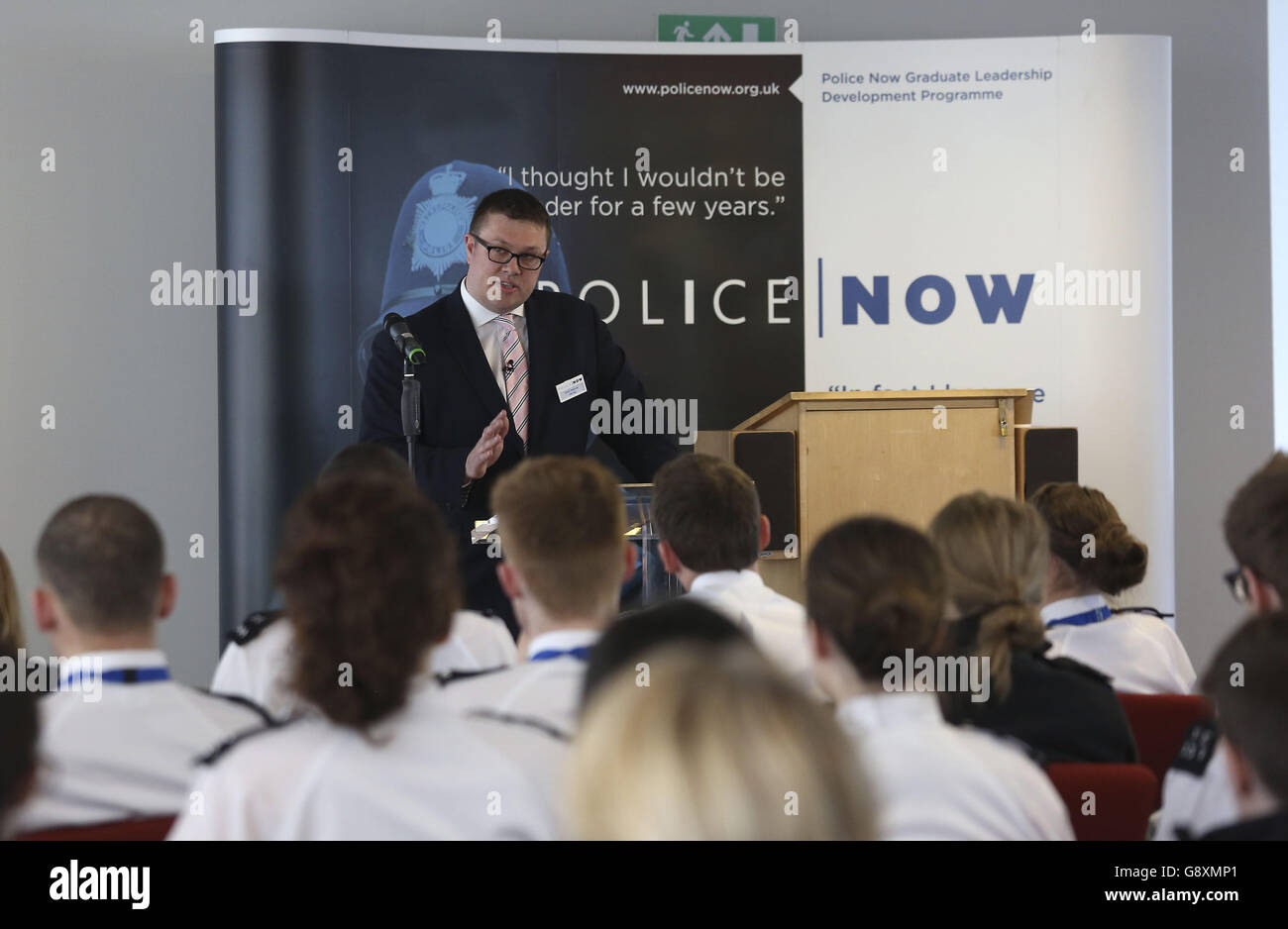 Police Now CEO Dave Spencer speaking at the Police Now 100 day impact ...
