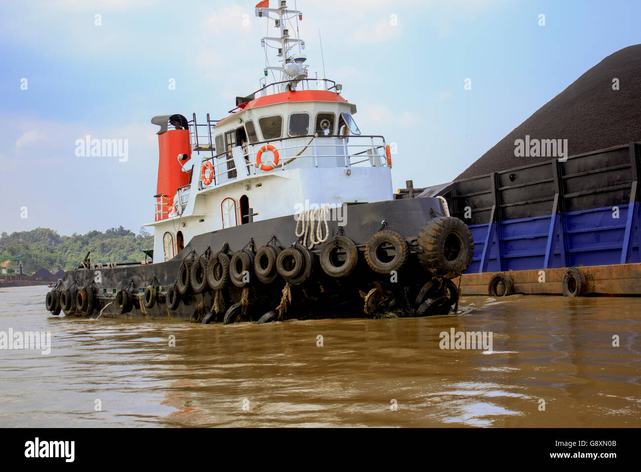 Small tug boat Stock Photo - Alamy
