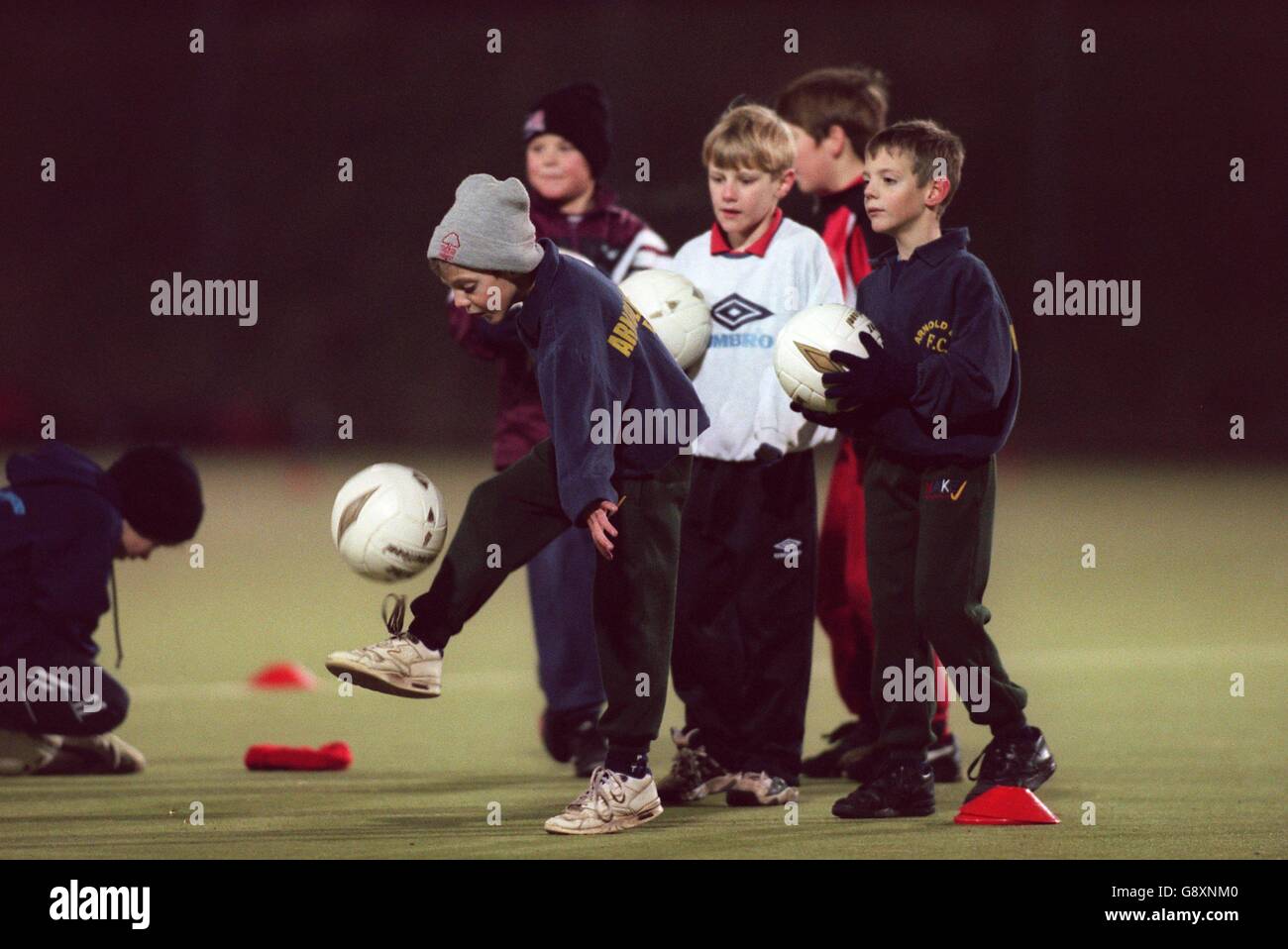 Soccer - Nottingham Forest Junior Reds Training Session. Junior Reds ...