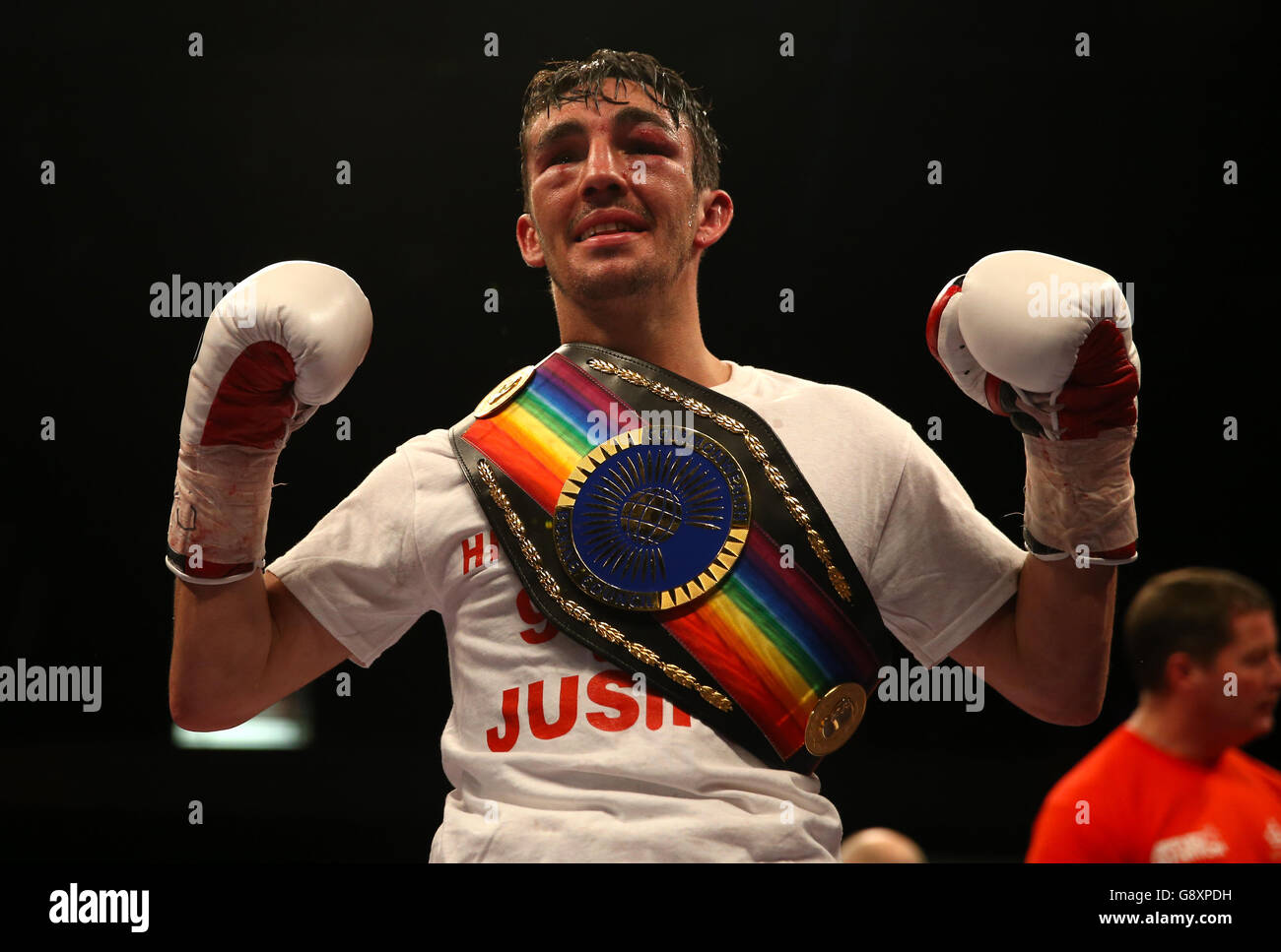 Jamie conlan celebrates victory hi-res stock photography and images - Alamy