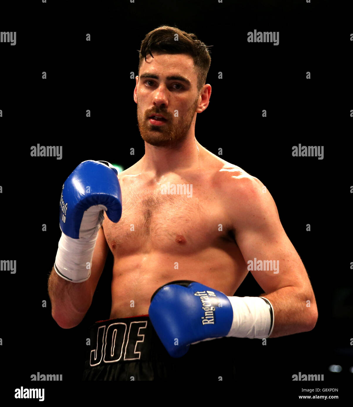 Joe Pigford celebrates his win in the Super Welterweight contest at the ...