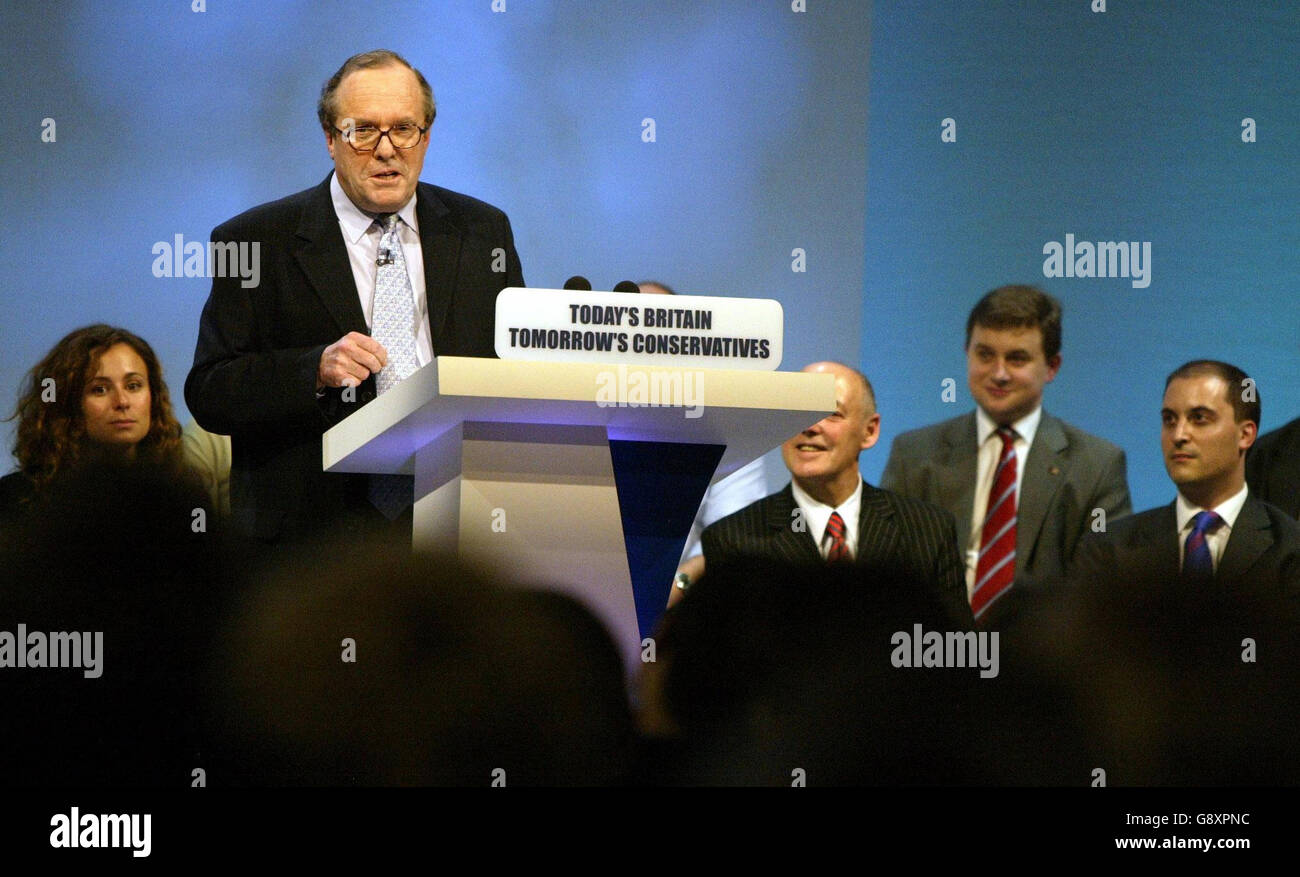 During his address to the conservative party conference in blackpool hi ...