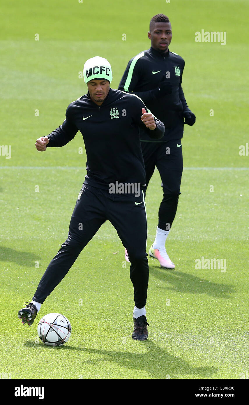 Manchester City Training Session - City Football Academy Stock Photo ...