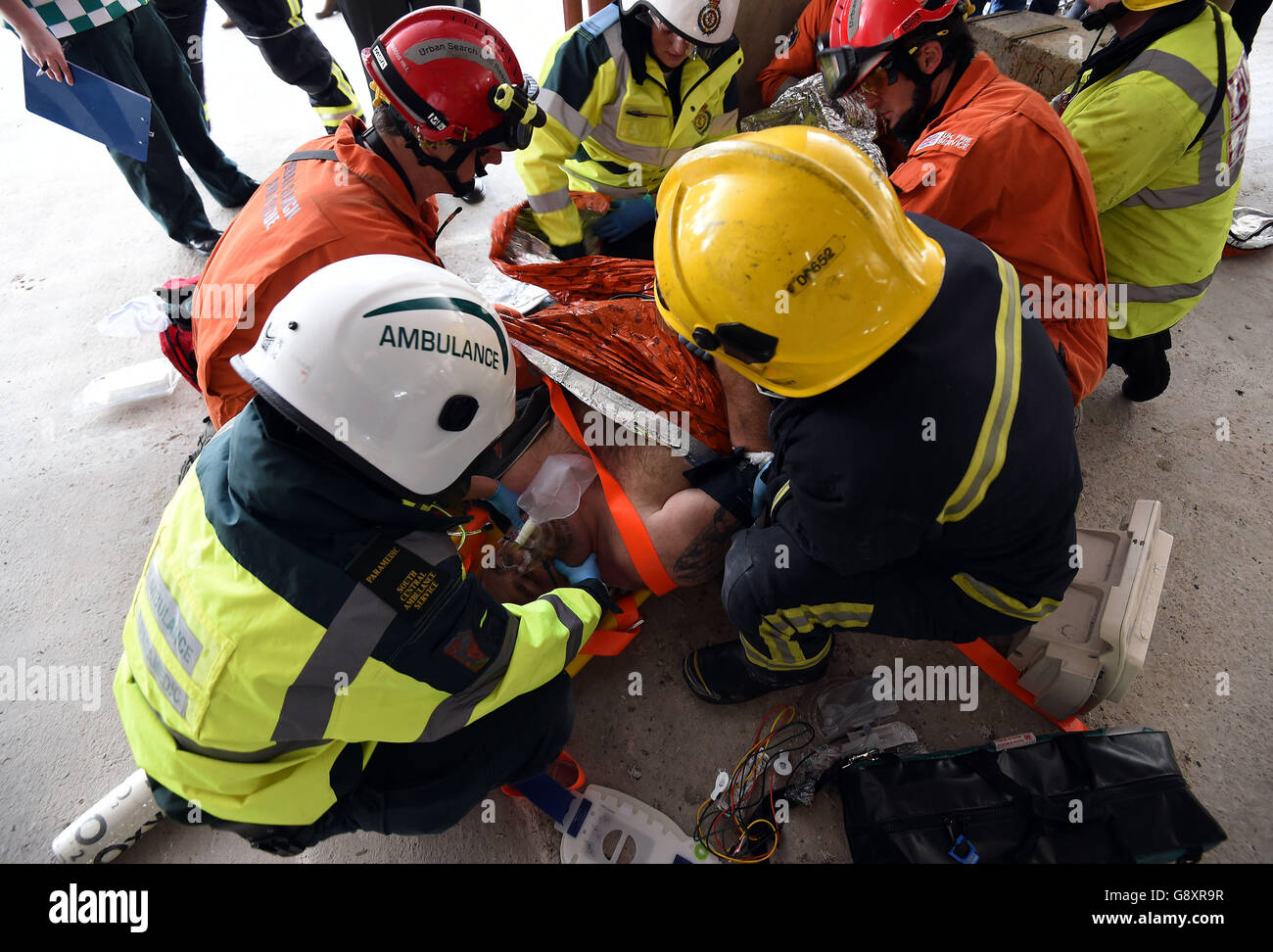 Southampton General Hospital training exercise Stock Photo - Alamy