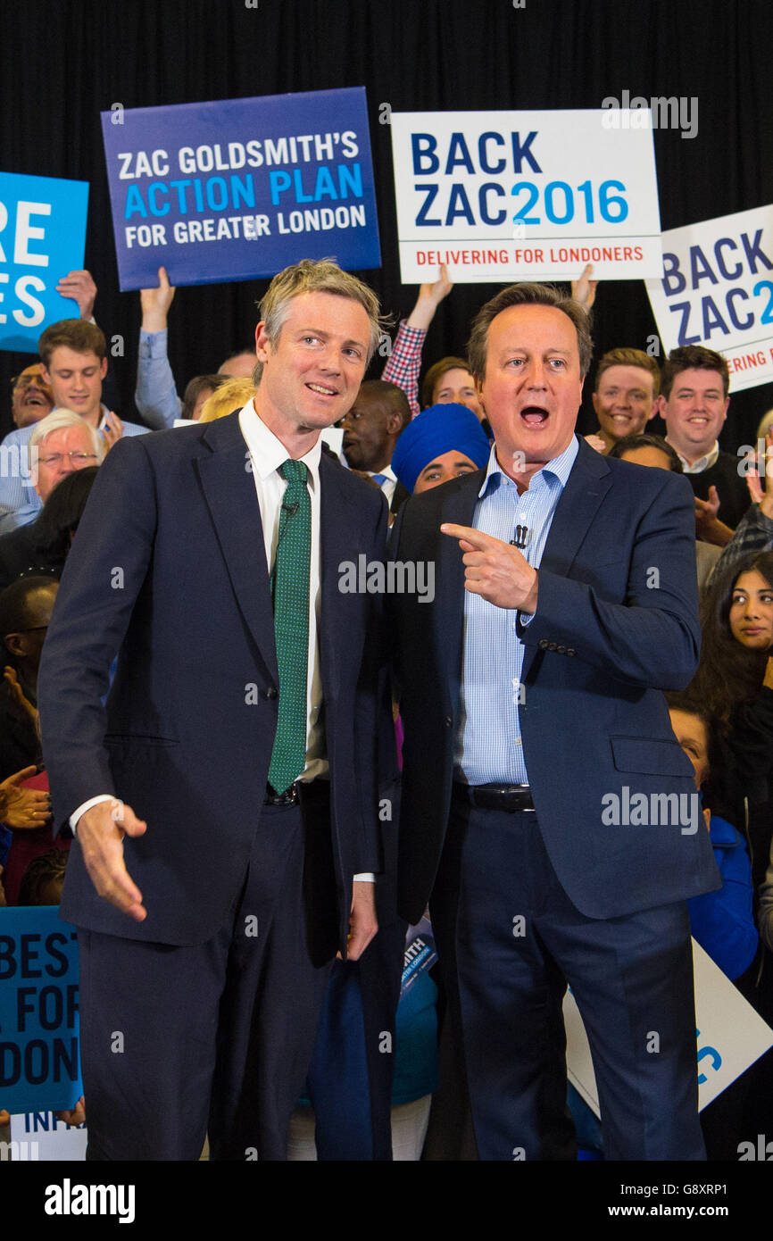 Prime Minister David Cameron joins Conservative Party candidate for ...