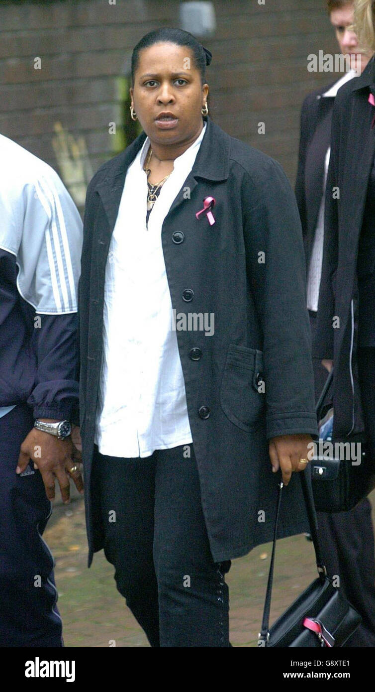 The mother of nottingham gun victim danielle beccan hi-res stock ...