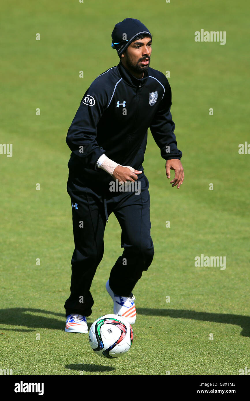 Surreys arun harinath warm up hi-res stock photography and images - Alamy