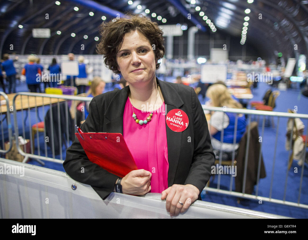 Claire Hanna, SDLP candidate for Belfast South, at the Titanic ...