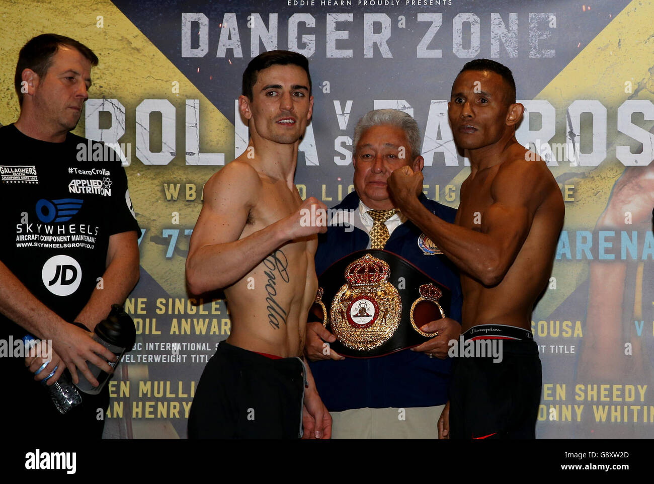 Anthony Crolla and Ismael Barroso go head to after weighing in at ...